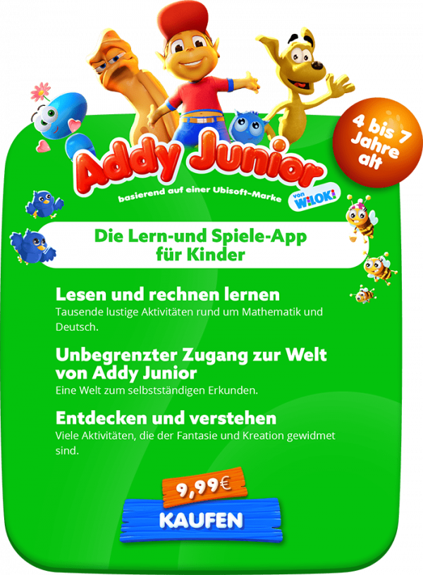 Addy Junior preise - Die Lern- und Spiele-App Für Kinder