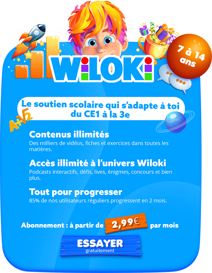 Tarifs - Soutien scolaire en ligne du primaire au collège